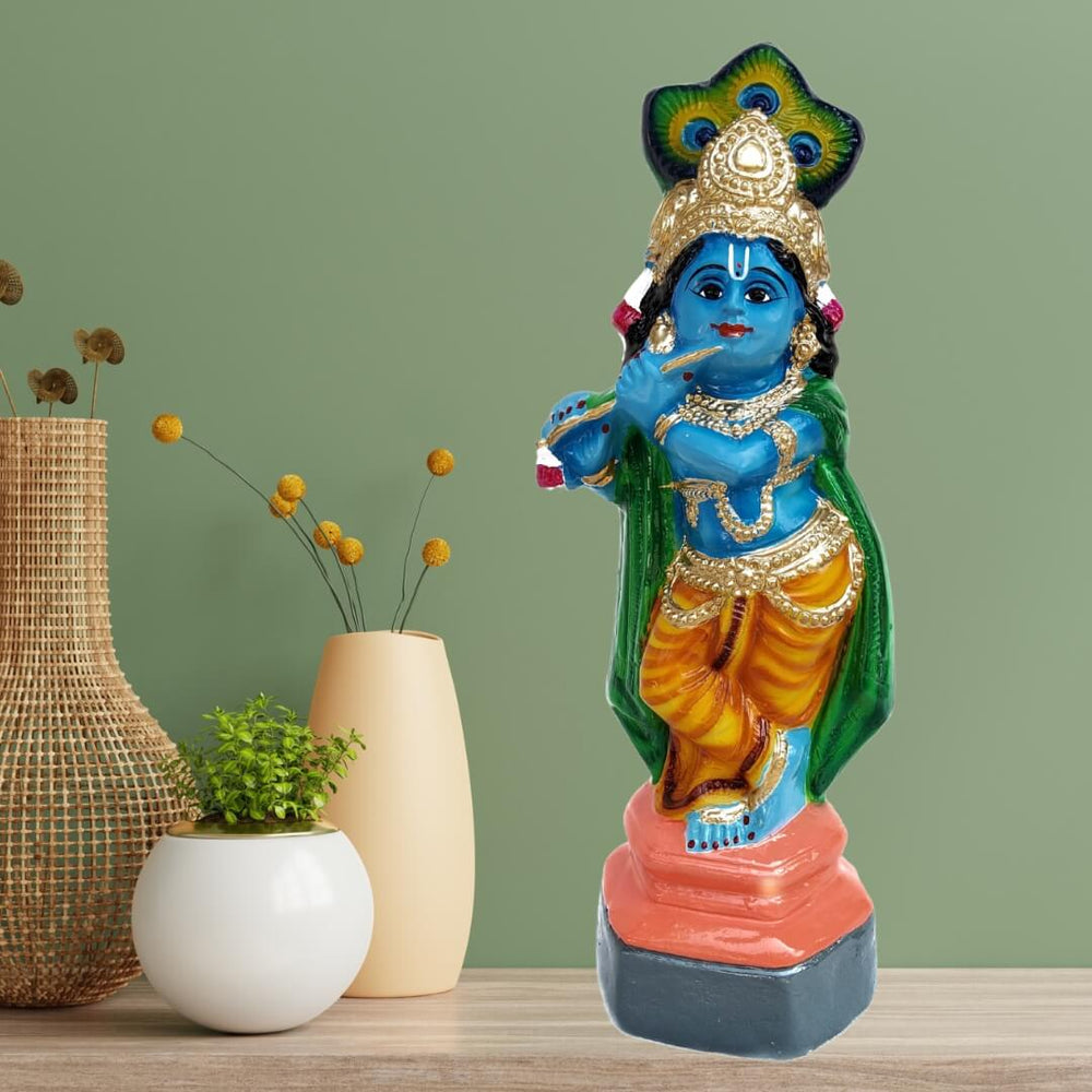 Buy beautiful Krishna Statue in Paper Mache | Arte House